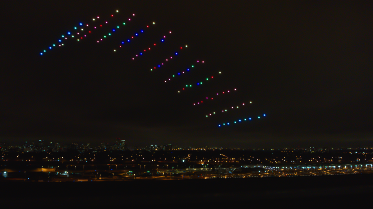 Drone show is the largest artistic display in Canada - Katharine Harvey