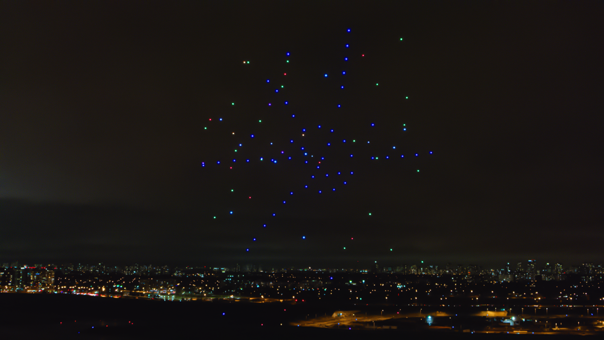 Drone show is the largest artistic display in Canada - Katharine Harvey